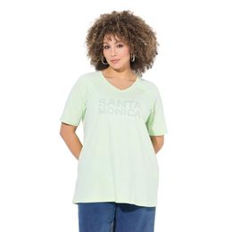 Ulla Popken Shirt in helles lime | Gr.: 54-56