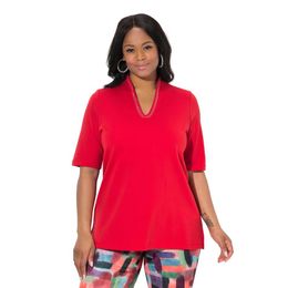 Ulla Popken Shirt in salsa | Gr.: 54-56