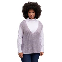 Ulla Popken Pullunder in lavendel | Gr.: 50-52