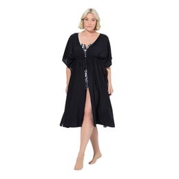 Ulla Popken Strandkleid in schwarz | Gr.: onesize