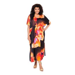 Ulla Popken Midikleid in schwarz | Gr.: onesize