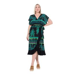 Ulla Popken Strandkleid in schwarz | Gr.: onesize