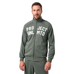 JP1880 Sweatjacke in tr&uuml;bes gr&uuml;n | Gr.: L