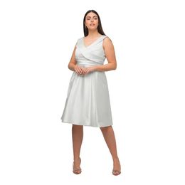 Ulla Popken Midikleid in offwhite | Gr.: 46 - Normalgröße