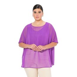 Ulla Popken Bluse in lila | Gr.: onesize