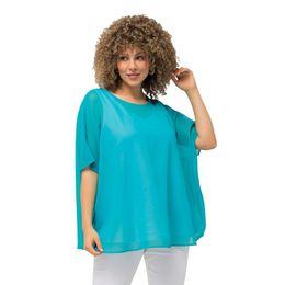 Ulla Popken Bluse in tiefes aqua | Gr.: onesize