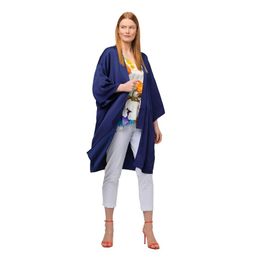 Ulla Popken Blusenjacke in tiefblau | Gr.: onesize