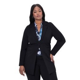Ulla Popken Blazer in schwarz | Gr.: 54 - Normalgr&ouml;&szlig;e