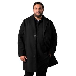 Men Plus Kurzmantel in schwarz | Gr.: 7XL