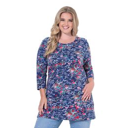 MIAMODA Shirt in dunkelblau | Gr.: 52