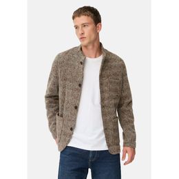 Camel Active Melierte Jacke mit Stehkragen in Dunkelbraun | Gr.: XL