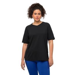 Ulla Popken Shirt in schwarz | Gr.: 58-60