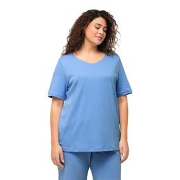 Ulla Popken Shirt in wolkenblau | Gr.: 62/64