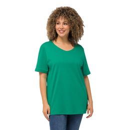 Ulla Popken Shirt in smaragd | Gr.: 54-56
