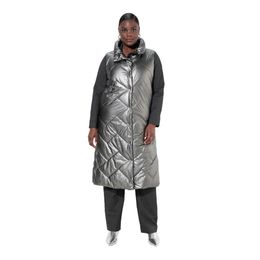 Ulla Popken Weste in silber | Gr.: 46-48