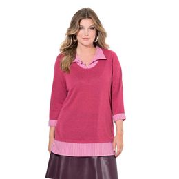 MIAMODA Pullover in hibiskuspink | Gr.: 54-56