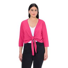 Ulla Popken Shirtjacke in magentapink | Gr.: 46-48