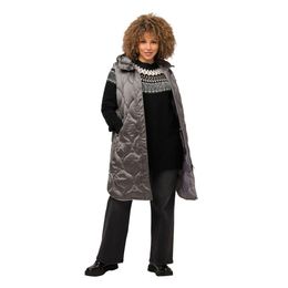 Ulla Popken Weste in silber | Gr.: 46-48