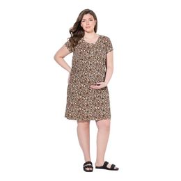 Ulla Popken Jerseykleid in helles apricot | Gr.: 46-48