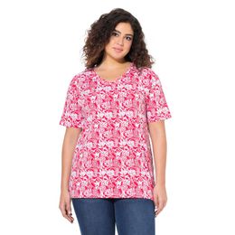 Ulla Popken Shirt in lychee | Gr.: 62/64