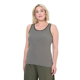 Ulla Popken Strick-Top in olivgrau | Gr.: 58-60
