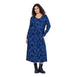 Ulla Popken Kleid in dunkelblau | Gr.: 50-52