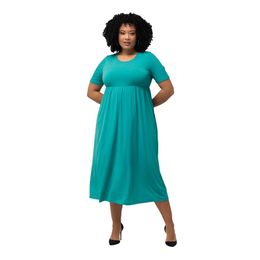 Ulla Popken Kleid in cyan | Gr.: 50-52