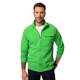 JP1880 Sweatjacke in apfelgr&uuml;n | Gr.: 6XL