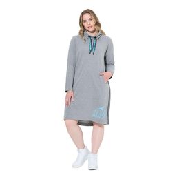 LAURAS&Oslash;N Kleid in grau melange | Gr.: XXL