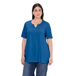 Ulla Popken Shirt in tintenblau | Gr.: 42-44