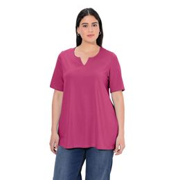 Ulla Popken Shirt in klassisch dunkle beere | Gr.: 54-56
