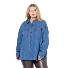 Studio Untold Hemdbluse in blue denim | Gr.: 54-56