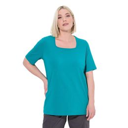 Ulla Popken Shirt in klassisch petrol | Gr.: 46-48