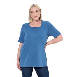 Ulla Popken Shirt in denimblau | Gr.: 46-48