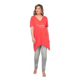MIAMODA Longshirt in hibiskusrot | Gr.: 46