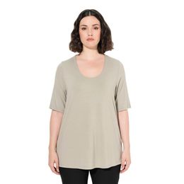 Ulla Popken Shirt in kitt | Gr.: 46-48