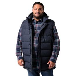 Men Plus Steppweste in navy blau | Gr.: 6XL