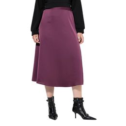 Ulla Popken Midirock in dunkel weinrot | Gr.: 42-44