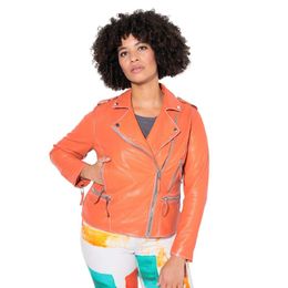 Angel of Style Lederjacke in orange | Gr.: 50