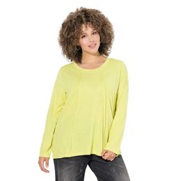 Ulla Popken Longsleeve in gr&uuml;ngelb | Gr.: 62/64