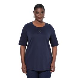 Ulla Popken Shirt in dunkles marine | Gr.: 46-48