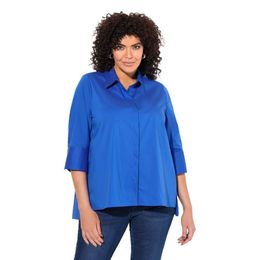 Ulla Popken Hemdbluse in pfauenblau | Gr.: 50-52