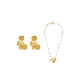 Heideman Set: Kette und Ohrringe 'Tilia Und Aa' Damen Gr&ouml;&szlig;e 45 gold