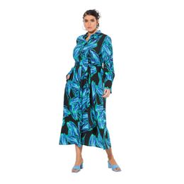 Ulla Popken Midikleid in schwarz | Gr.: 50-52