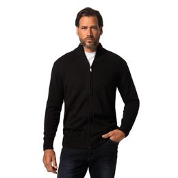 JP1880 Strickjacke in schwarz | Gr.: 7XL