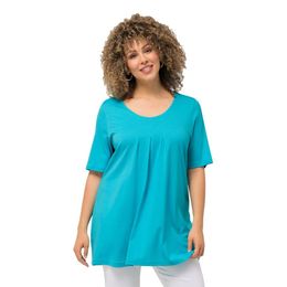 Ulla Popken Shirt in tiefes aqua | Gr.: 50-52