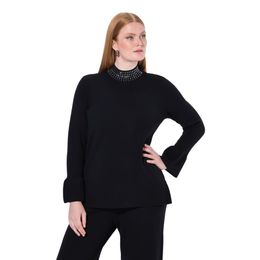Ulla Popken Pullover in schwarz | Gr.: 54-56