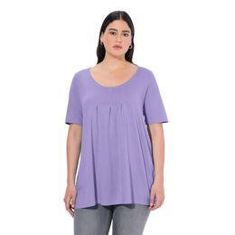 Ulla Popken Shirt in blauer flieder | Gr.: 54-56