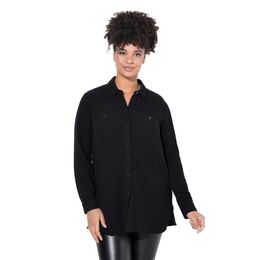 MIAMODA Bluse in schwarz | Gr.: 48