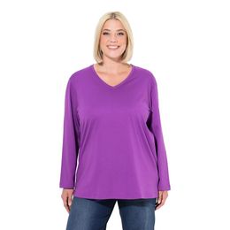 Ulla Popken Shirt in lila | Gr.: 62/64